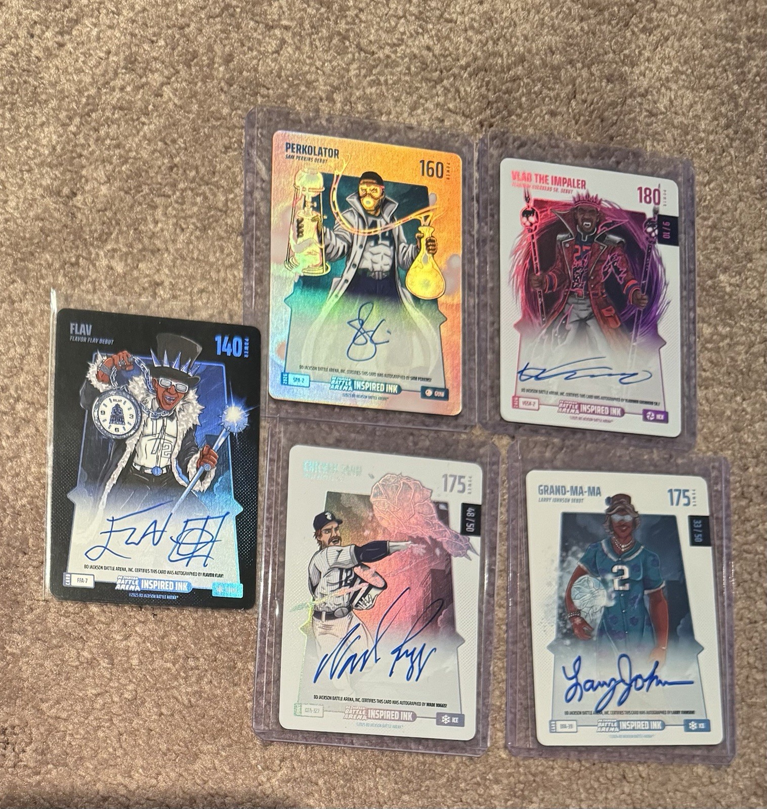 Bo Jackson Battle Arena Auto Lot- Hex, Gum, Chicken Man, Grand-ma-ma ...