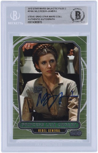 Nilo Rodis-Jamero Signed 2013 Topps Star Wars Galactic Files 2 #510A ...