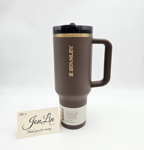 Stanley 40oz Espresso Gold Quencher ProTour Flip Straw Tumbler Fall ...