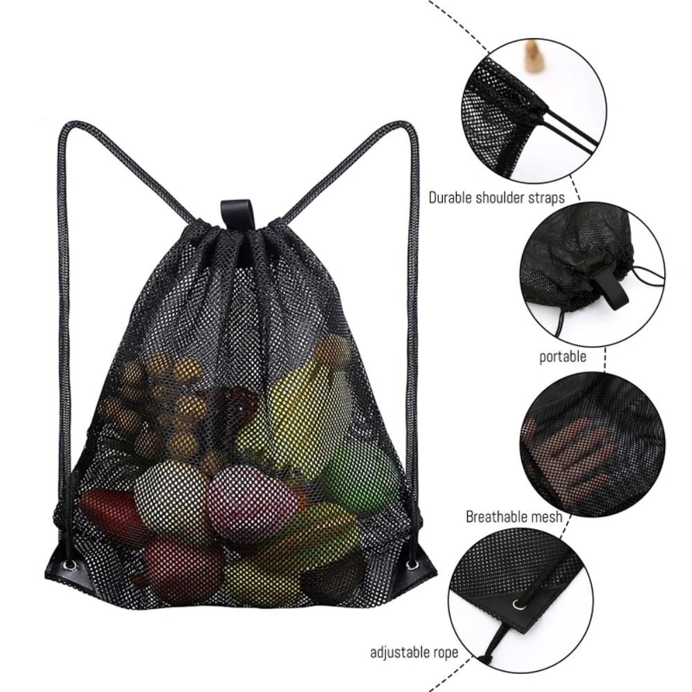 Mesh Drawstring Backpack