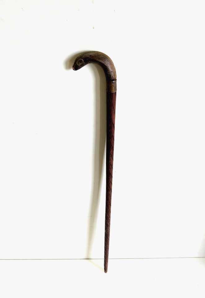 Vintage Old Man Wooden Walking Stick Decorative Collectible Props W48 ...