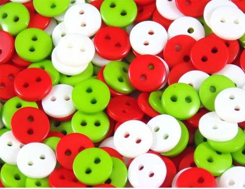 9mm, 11mm, 13mm, 15mm, 18mm, 20mm or 23mm Sewing Buttons ☆ Mixed, Xmas ...