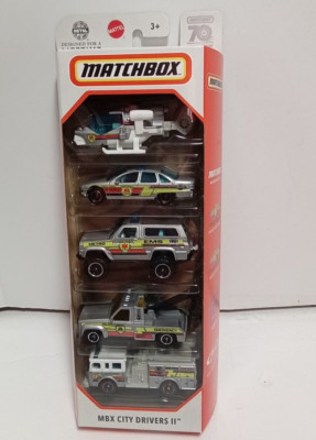 MATCHBOX MBX CITY DRIVERS II/ 5 PACK NEW IN BOX | eBay
