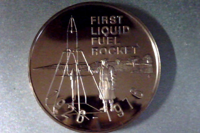 1926-1976 BRONZE PROOF FIRST LIQUID FUEL ROCKET, ROBERT GODDARD | eBay