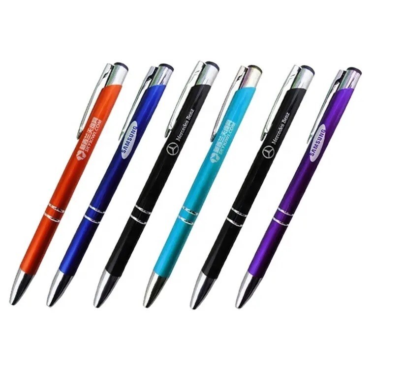 50 PCS Wholesale Custom Logo Metal Pens, Personalized Custom Bulk Pens ...