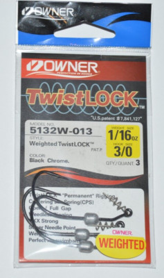 owner twistlock weighted hook 5132w-013 w/cps 3/0 centering pin spring ...