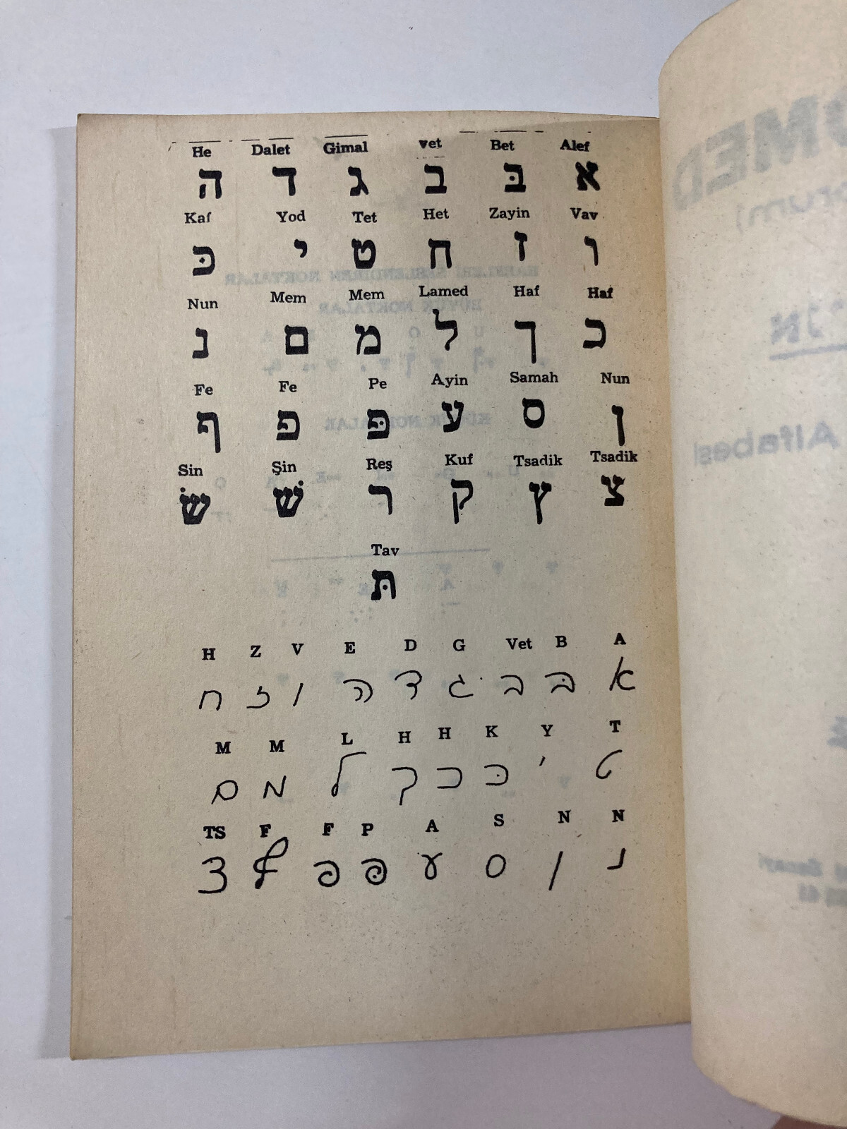 Hebrew Alphabet and Prayer Book for Children Istanbul (Ani Lomed) 50s ...
