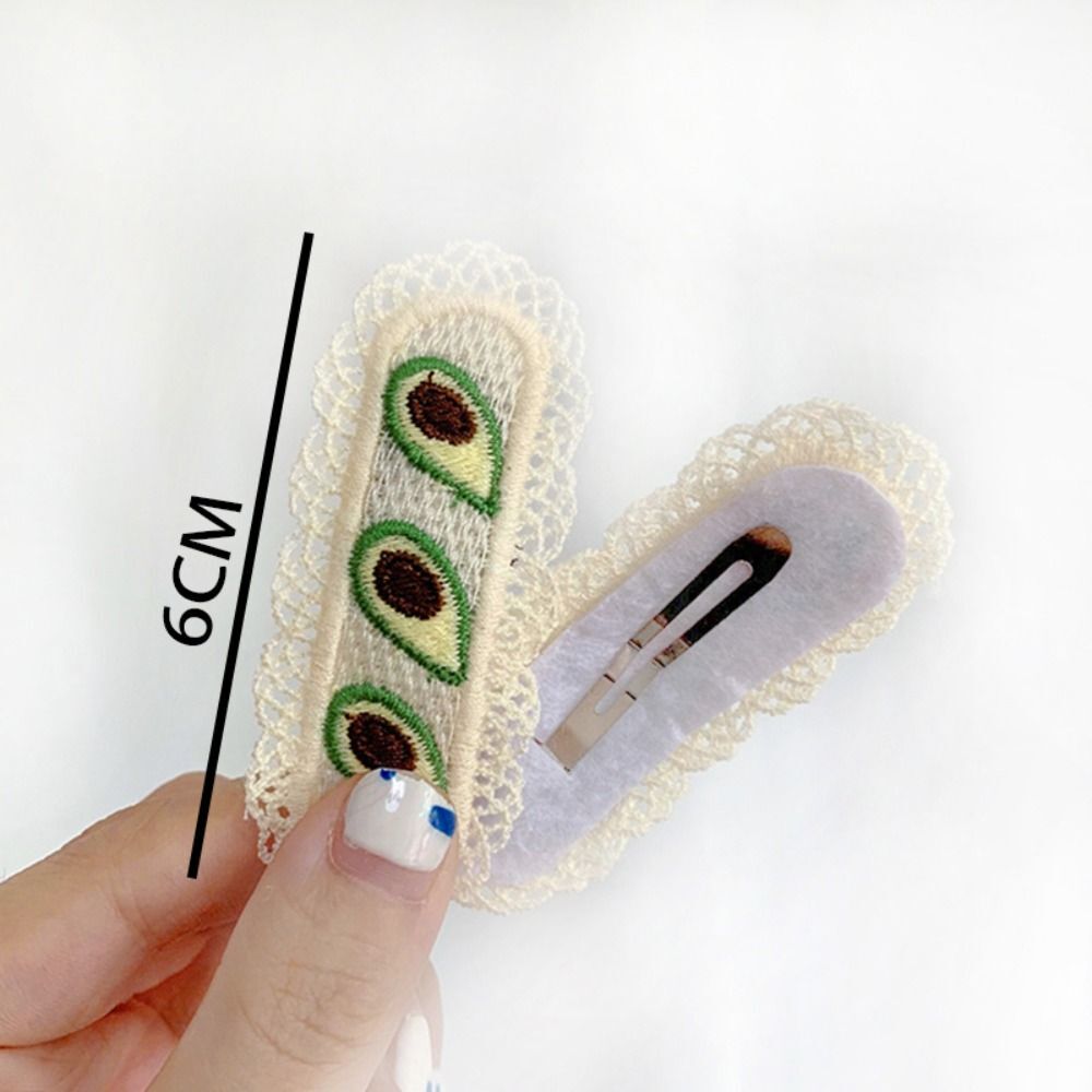2Pcs Weave Knitted Hair Clips Cherry Girl Side Clip Cute Hairpin Women ...