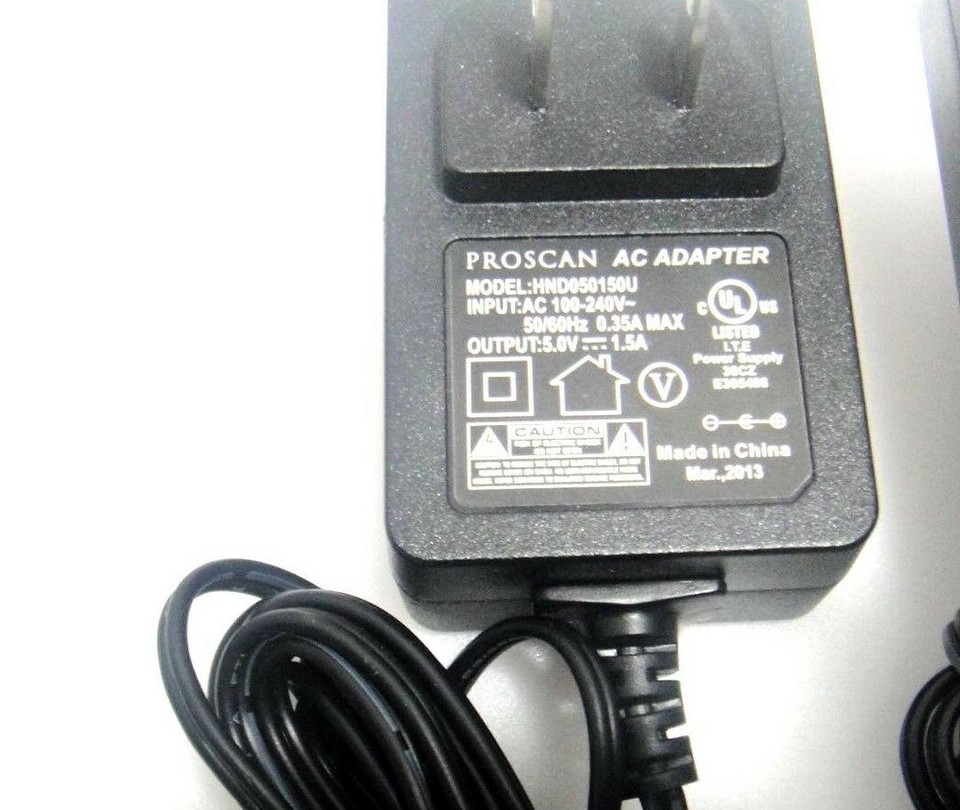 Genuine Proscan Model HND050150U AC ADAPTER 5V-1.5A | eBay