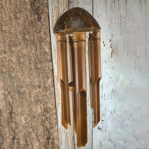 Bamboo Wind Chimes Yard Garden Tubes Bell Wood Antique Wind Chime Wall ...