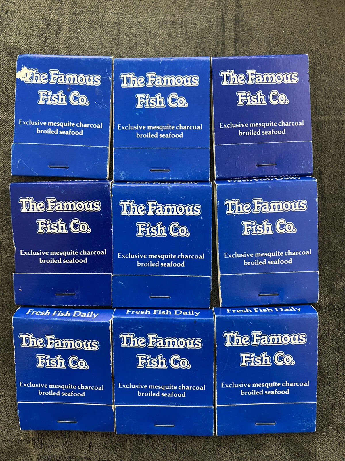 9 Vintage Matchbook Lot - The Famous Fish Company Restaurant | eBay