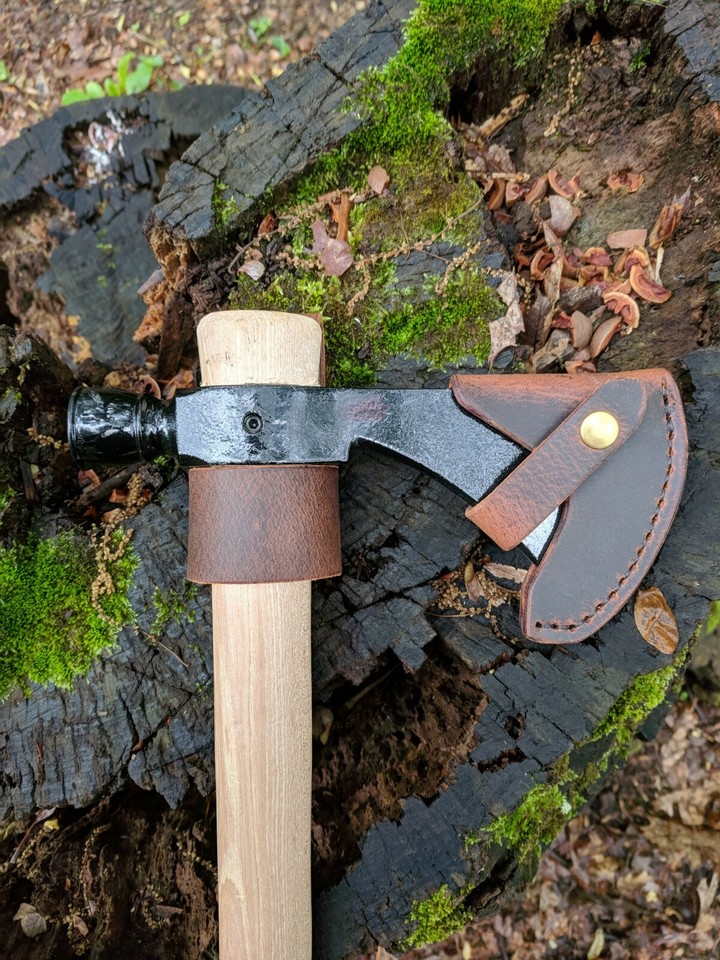 Leather Belt Carry Holder Holster Cold Steel Trail Hawk, Norse Hawk ...