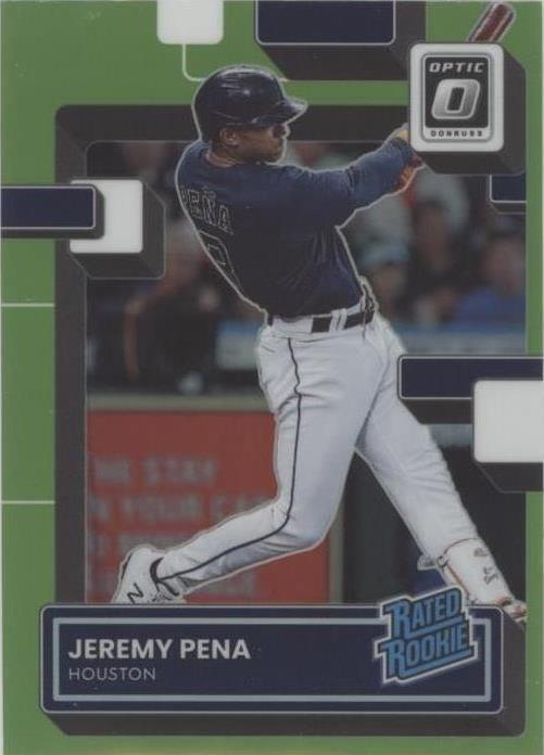 2022 Panini Donruss Optic - Rated Rookie Jeremy Pena #119 Lime Green ...