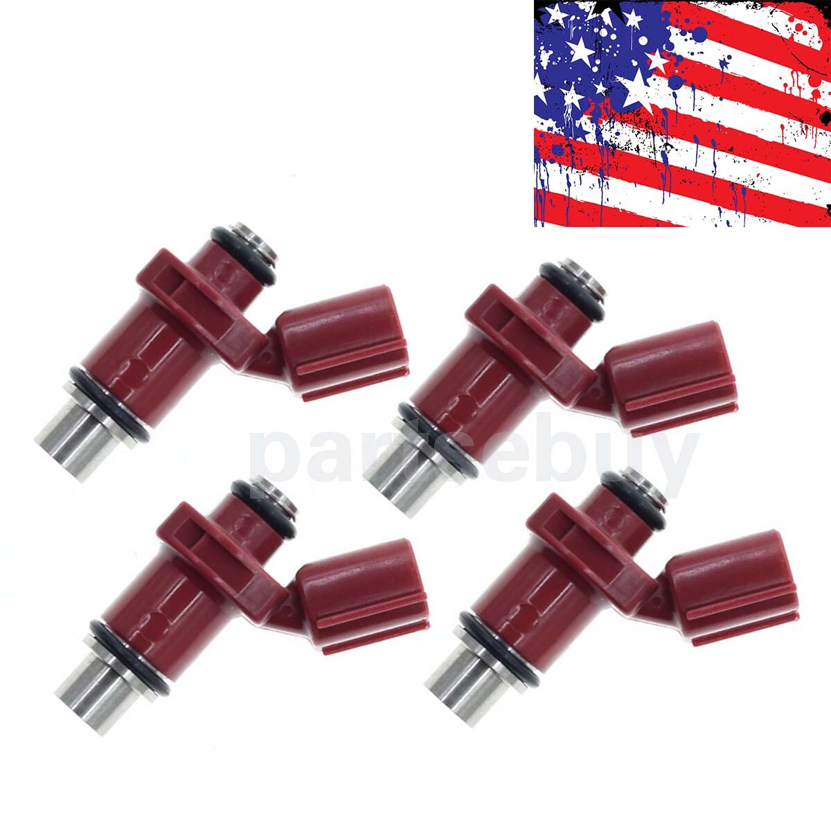 New 6D8-13761-00-00 Outboard Fuel Injector 4 Stroke 10 Holes Set of 4 ...