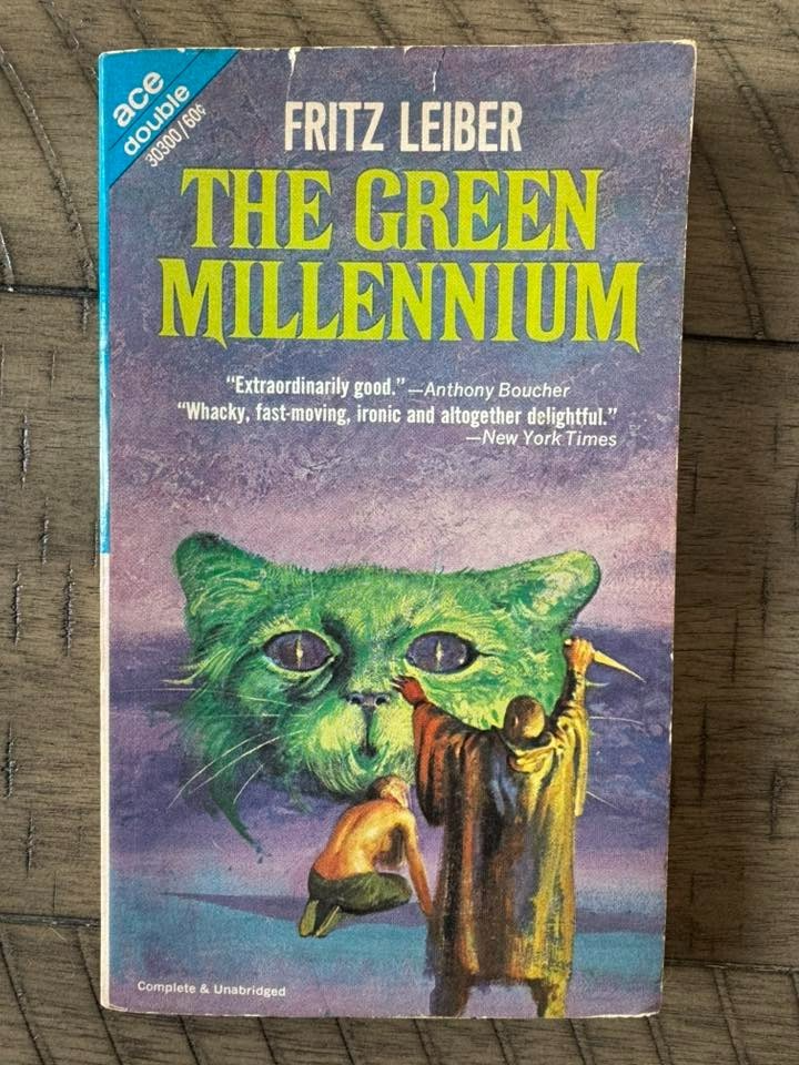 ACE Double Fritz Leiber THE GREEN MILLENNIUM & NIGHT MONSTERS Vintage ...