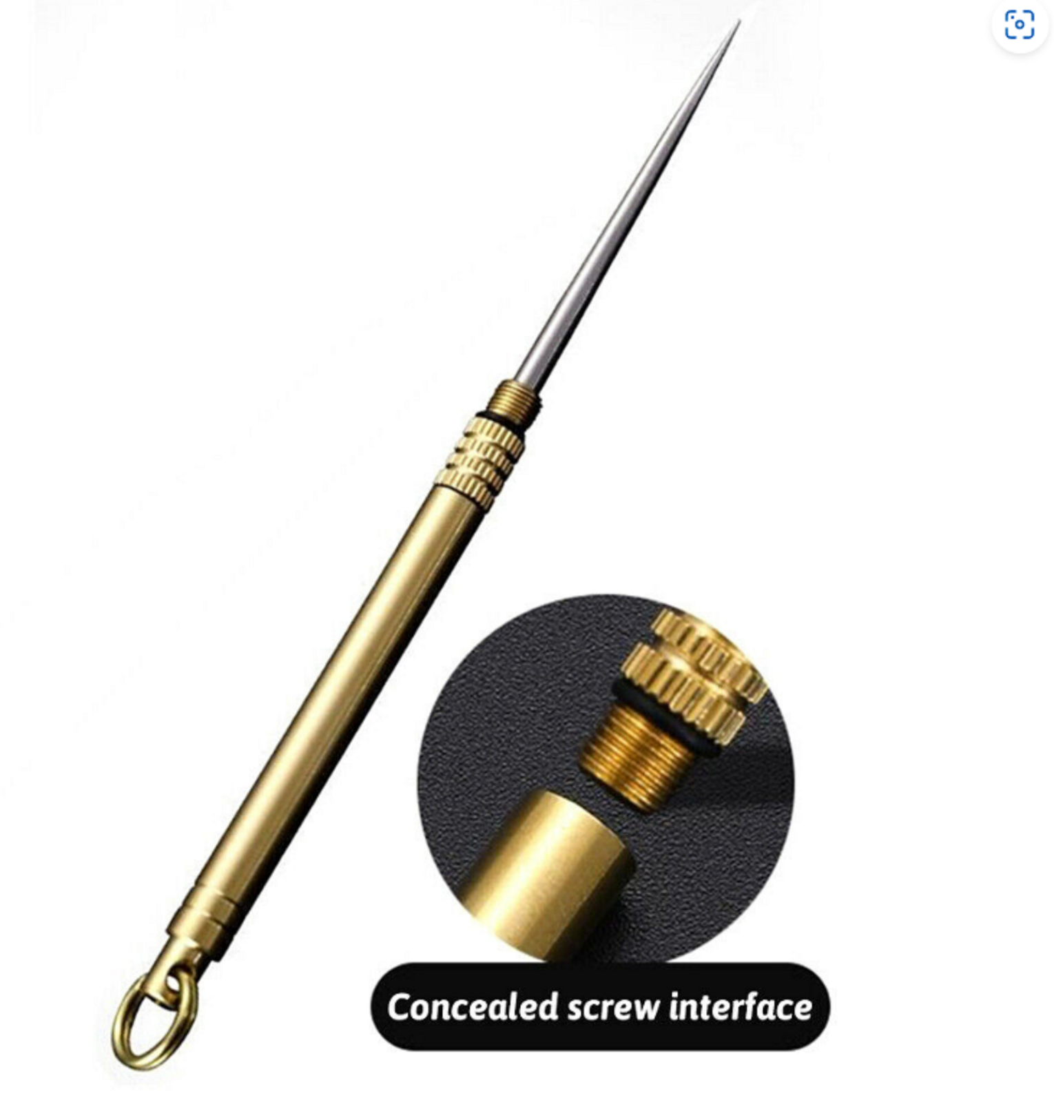 Brass Tooth Pick Portable Metal Toothpick Teeth Waterproof Holder with ...