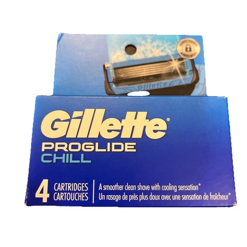 Gillette Proglide Chill Razor Blades(3X) 4 Cartridge Packs :Total 12 ...