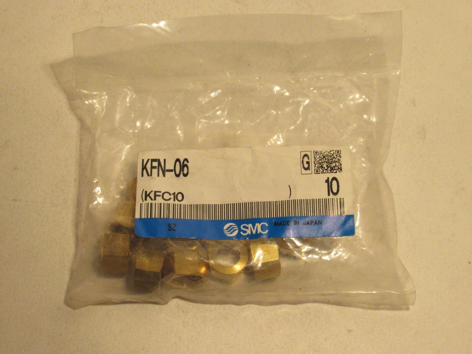 NEW (PACK OF 10) SMC KFN-06 KFN06 BRASS INSERT TUBE FITTING | eBay