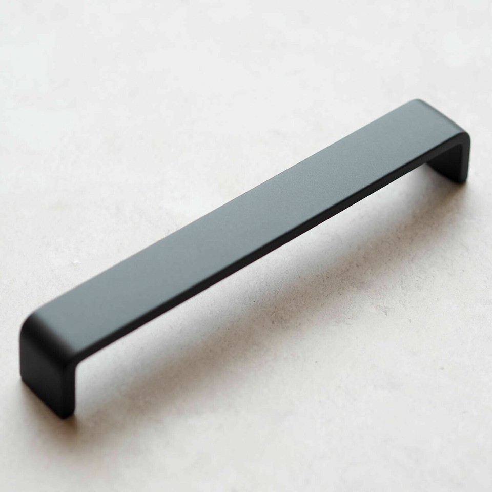 10x 192mm Grey Handles Kitchen Cabinet Cupboard Titanium Square Door ...