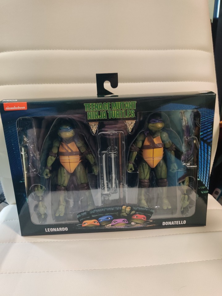NECA TMNT Walmart 2pack Leonardo Donatello Raphael Michelangelo Figures ...
