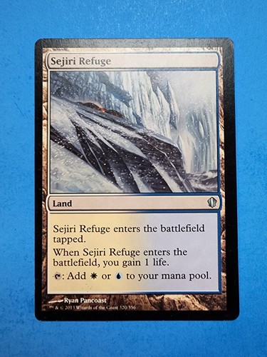 1x Sejiri Refuge Commander 2013 Mtg Magic Card Dual Land Plains Island ...