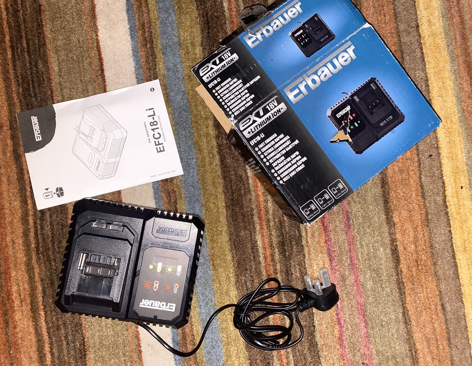 Erbauer EXT 18v Li-ion Fast Battery Charger for sale online | eBay