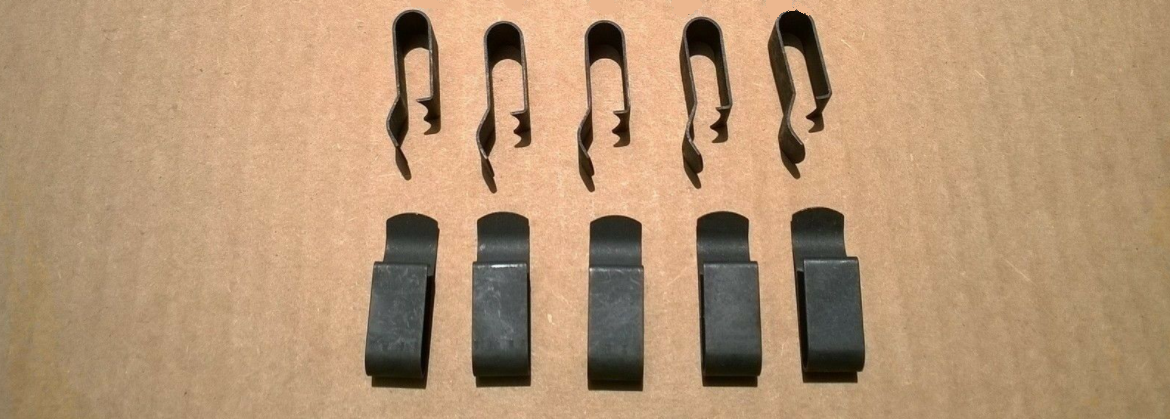 10 SHEET METAL WIRE LOOM RETAINERS! FITS: ALL FORD MUSTANG FAIRLANE ...