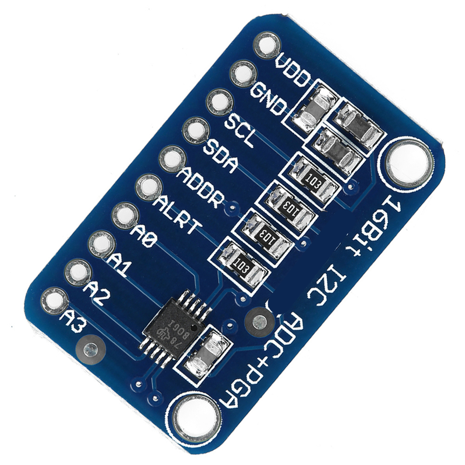1pc 16‑Bits I2C ADC Development Board Analog To Digital Converter ...