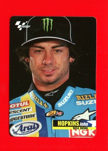 MOTOGP 2007 Plasticard -Preziosi- n. 52 - JOHN HOPKINS - RIZLA SUZUKI ...