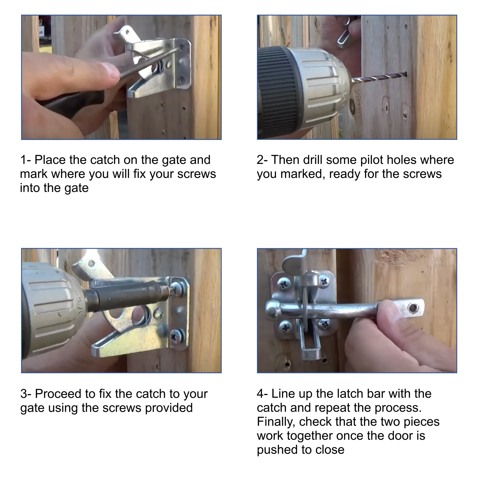 Field Gate Latch Catch Farm Lock Paddock Heavy Duty Farm Equine ...