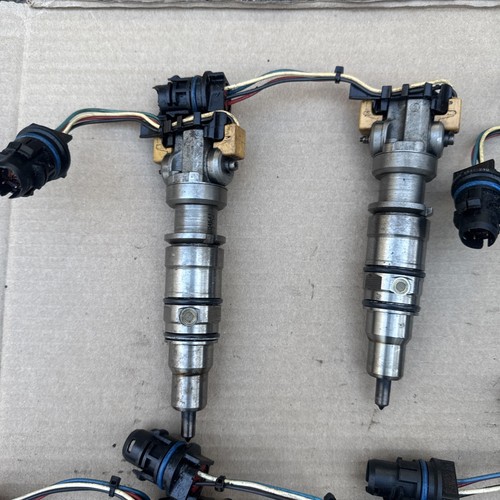 03-07 FORD SUPERDUTY F250 F350 6.0 POWERSTROKE INJECTORS SET OF 8 CORES ...