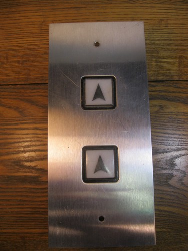 Vintage (Dover?) Elevator Hall Button (Stainless?) Intermediate Floor ...