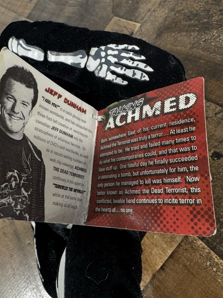 Achmed Talking Jeff Dunham Doll Puppet 18" Works with Tag 2009 I Keel ...