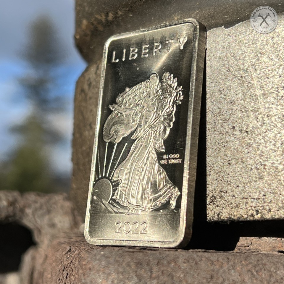 1 troy oz Nickel American Eagle 2022 Bullion Ingot Bar/1 oz .999 Pure ...