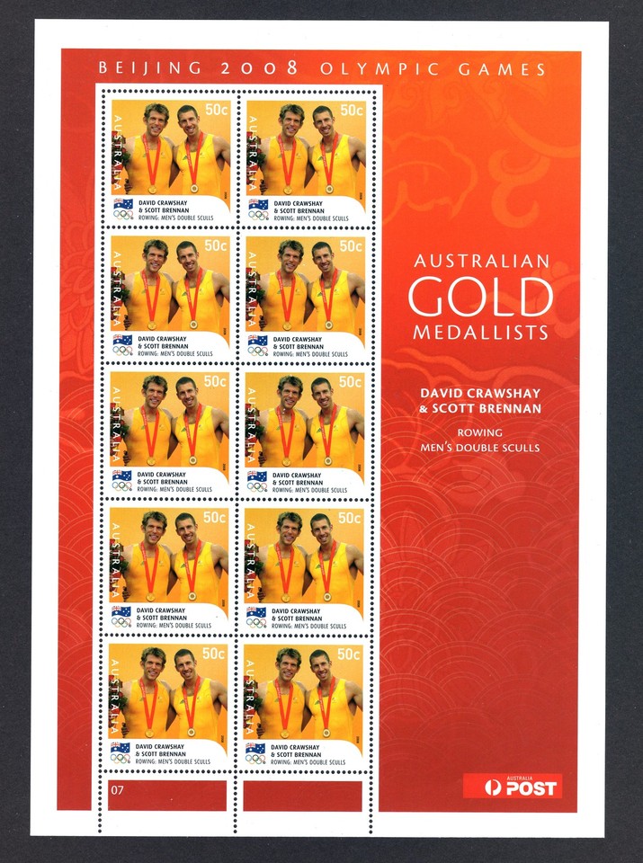 M30037 Australia 2008 Olympic Medallists Sheets UMM Sg 3044A/5A Cat £35 ...