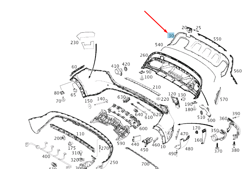 MERCEDES-BENZ GLA X156 Untere Stoßstangenverkleidung A1568850200 NEU ...