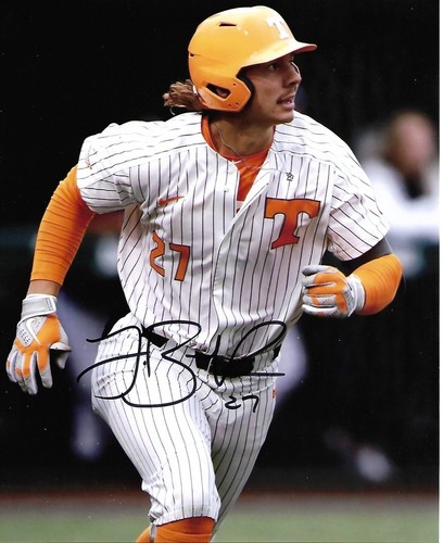 Jordan Beck Tennessee Volunteers signed 8x10 Photo Colorado Rockies B ...