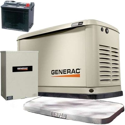 Generac Guardian® 10kW Aluminum Standby Generator System (100A Service ...