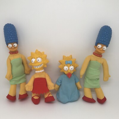 Simpsons Set of 4 PCS - 1990 The Simpsons Plush Dolls - 11 & 8 In ….72 ...