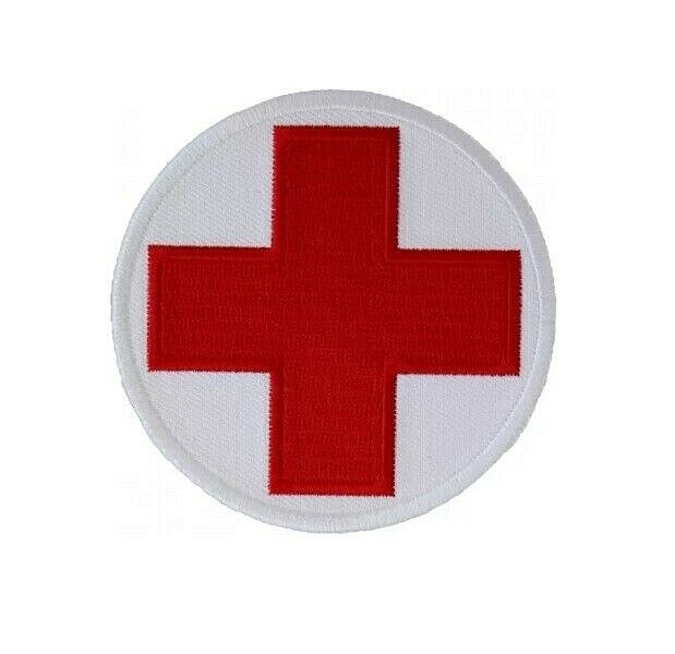 MEDIC SYMBOL 3" Round iron on patch EMT First Aid (C14) | eBay