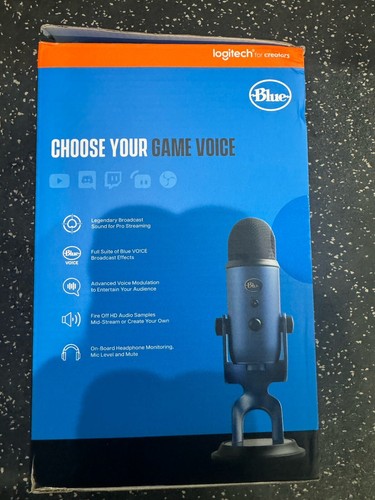 Logitech Blue Yeti Premium MultiPattern USB Condenser Microphone PC/Mac ...