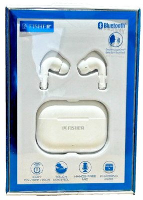 Fisher Vive Sound True Wireless Earbuds (White) | eBay