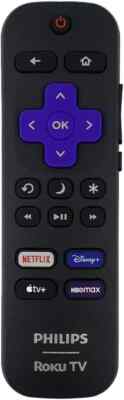 LOT OF 2 GENUINE PHILIPS ROKU TV Remote 3226001225 Netflix APPLE+ ...