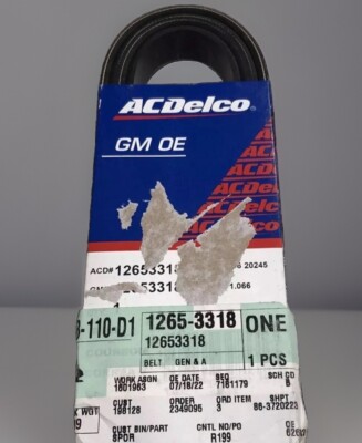 GM SERPENTINE BELT 12653318 | eBay