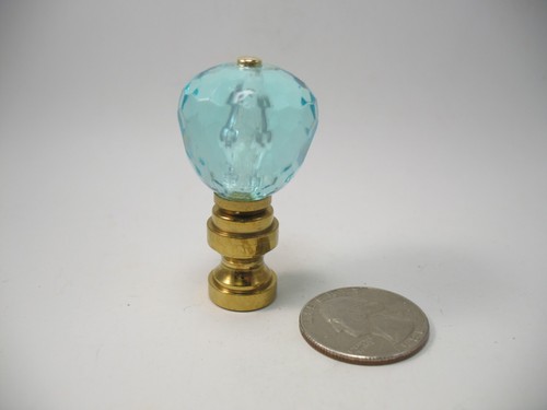 Lamp Finial Small Aqua Acrylic Knob Shape Lampshade Finial 10VS | eBay