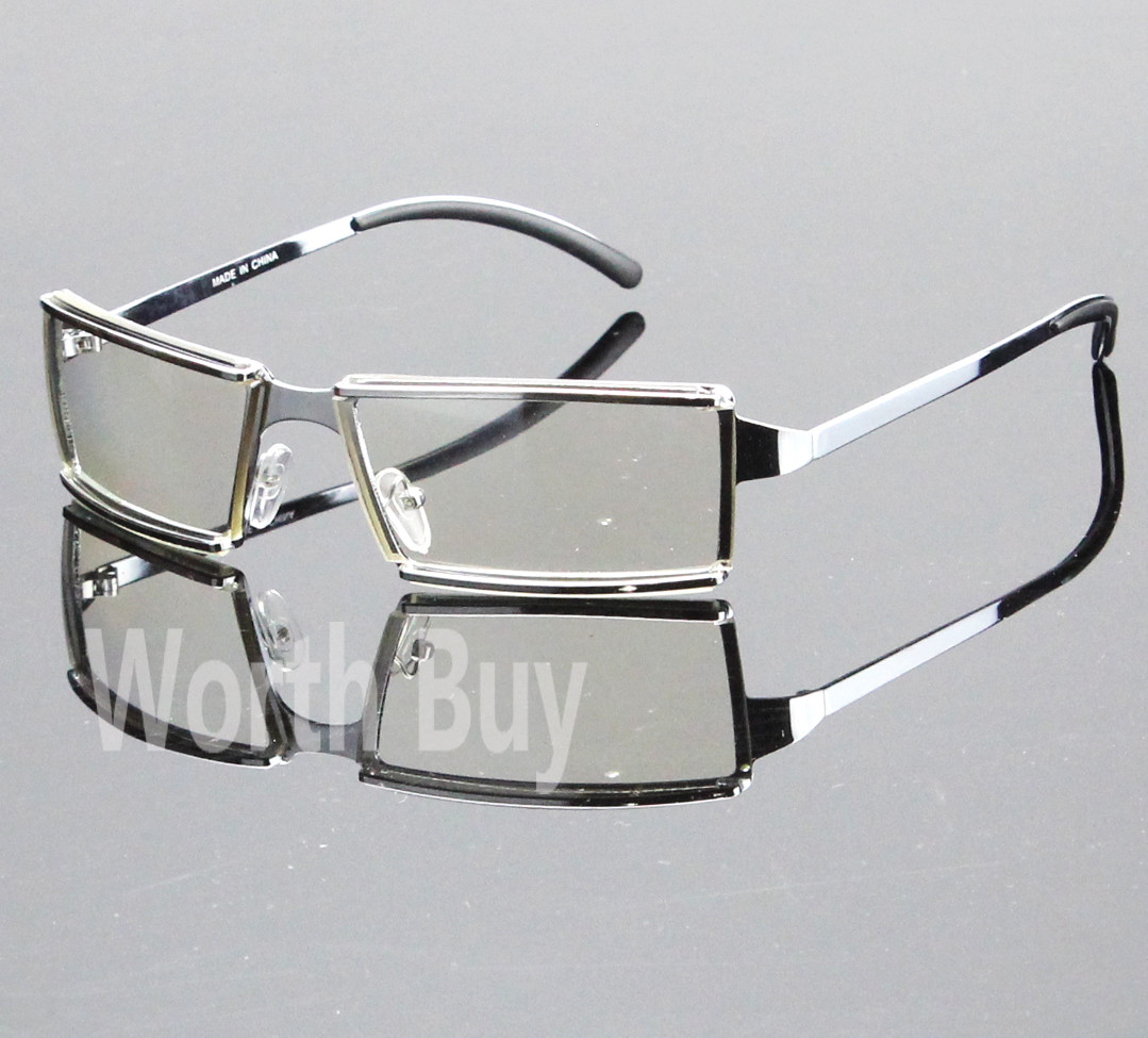 New Men Women Rectangular Frame Clear Lens Glasses Designer Fashion ...