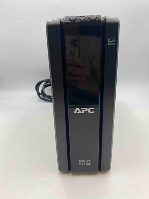 APC Back-UPS Pro, 1500VA/865W 120V 5-15R outlets AVR LCD " No Battery ...