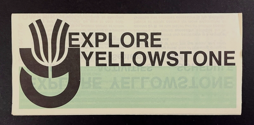 1984 Explore Yellowstone Activities Recreation Schedule Vintage Travel ...