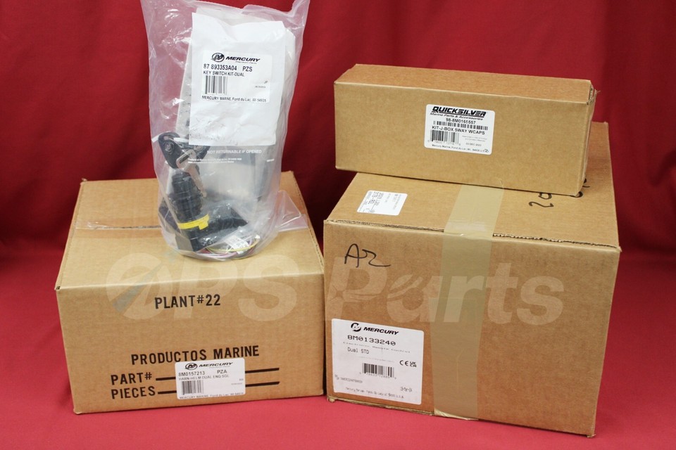 New/ OEM Mercury Verado Dual Console Binnacle Kit w/ DTS Rigging Kit ...