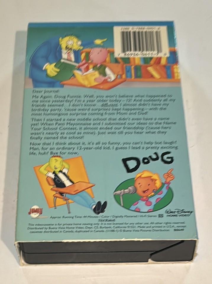 Vintage Brand Spanking New Doug Jumbo VCR/VHS Tape; Doug’s Birthday ...
